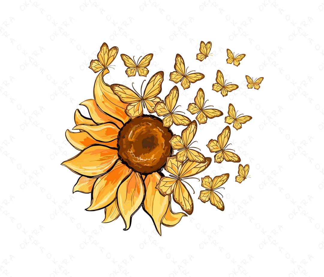 Sunflower Design for Tote Bags and T-shirts, Floral Digital Download ...