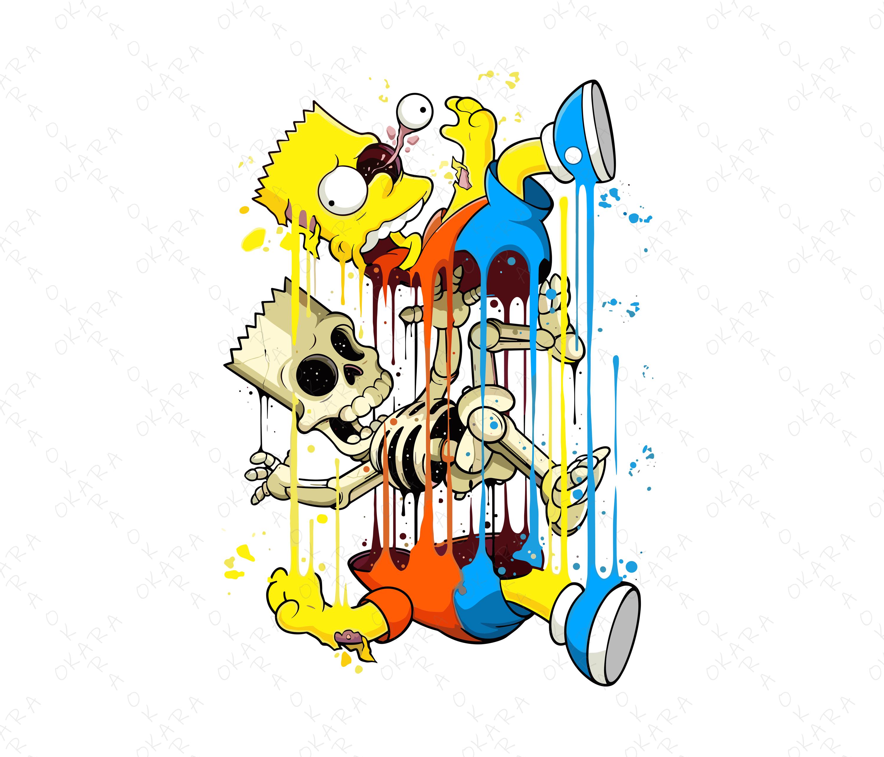 Simpsons Design for Shirt - Tote Bag - Mug - Tumbler - Phone Case, Bart ...