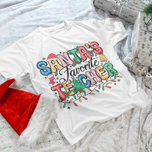 Santa's Favorite Teacher Svg, Christmas Teacher Svg, Gift for Teacher ...