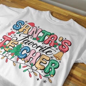 Santa's Favorite Teacher Svg, Christmas Teacher Svg, Gift for Teacher ...
