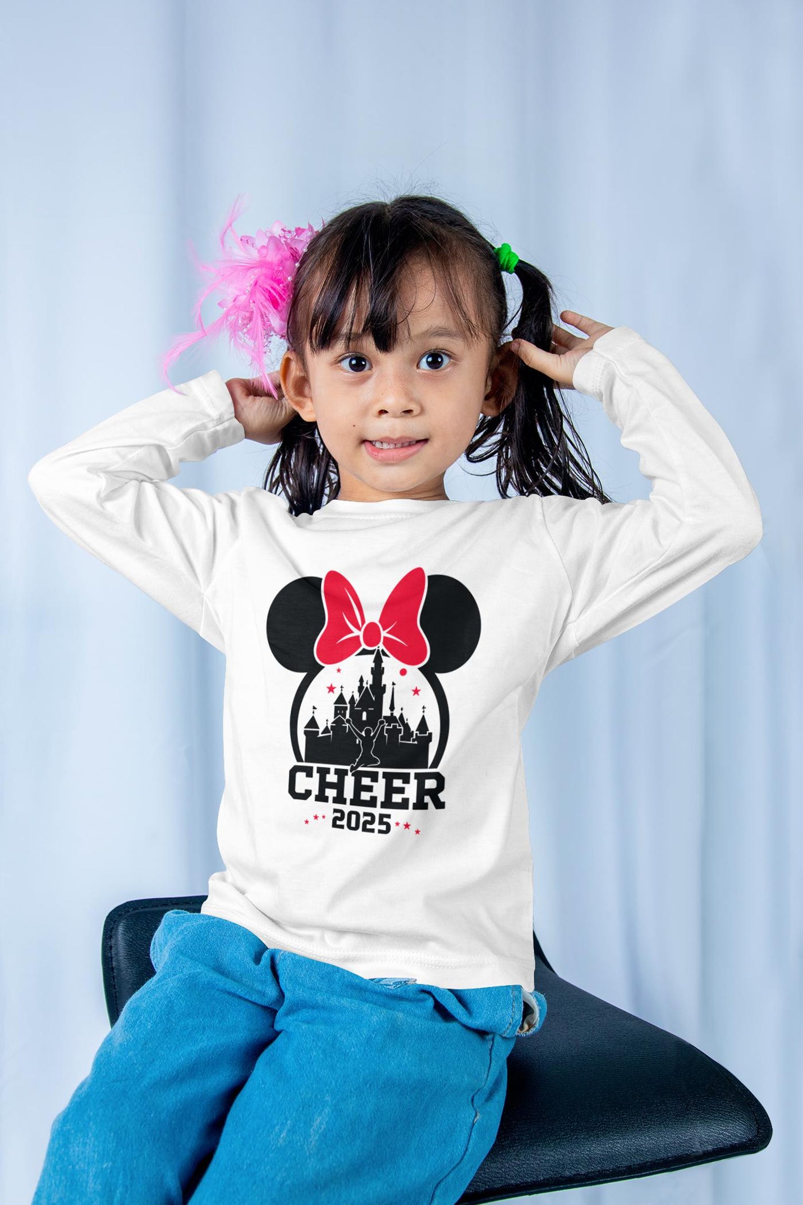 Minnie Head Cheer 2025 Design for Shirt - Mug - Hoodie - Tote Bag ...