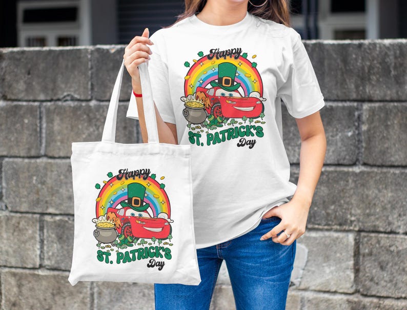 Lightning Mcqueen St Patricks Day PNG, Race Car SVG, Boys St Paddys ...
