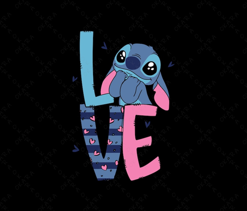 Stitch Png, Love Stitch Png, Stitch Svg, Love Stitch Svg, Gift for Kids ...