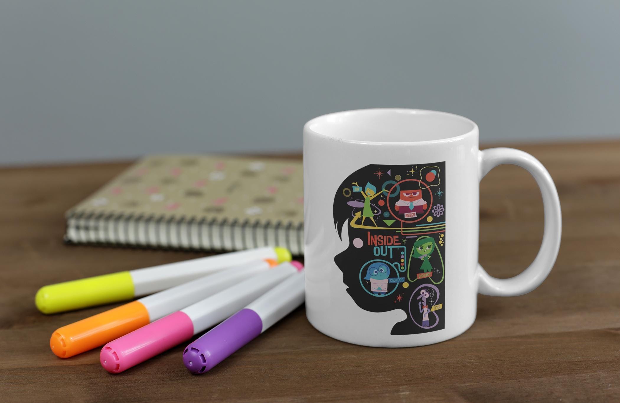 Inside Out Characters in Head Design for Shirt - Mug - Tote Bag ...