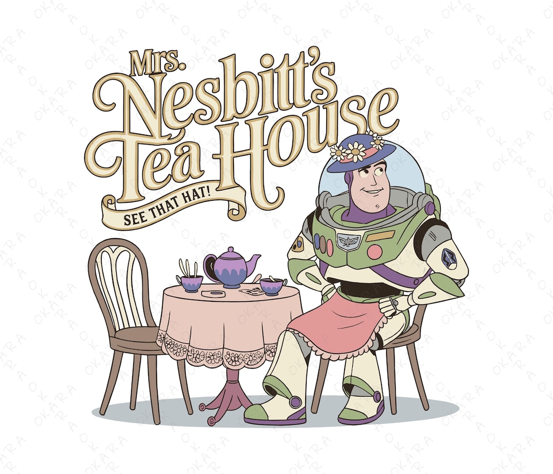 Mrs Nesbitt SVG, Funny Tea House PNG | Space Ranger Apron Clipart for ...