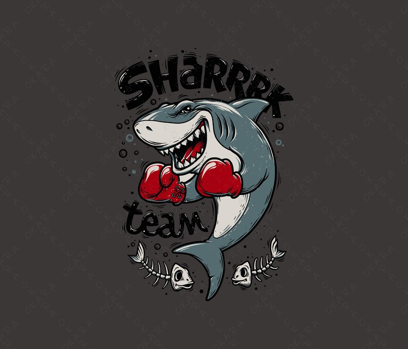 Shark Team Png, Shark Png, Printable Sublimation Shark Team T-shirt ...