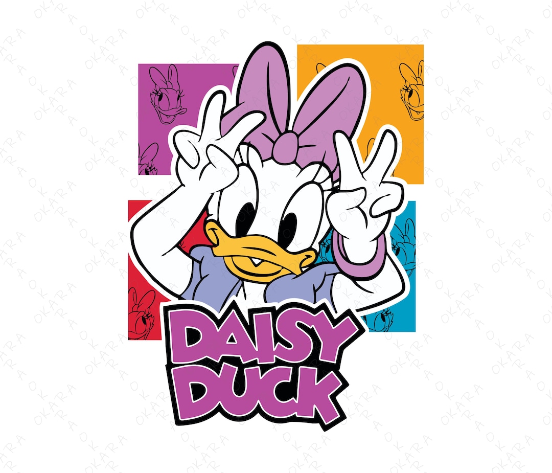 Daisy Duck Svg, Disney Svg, Printable Daisy Duck for Shirt Tote Bag ...