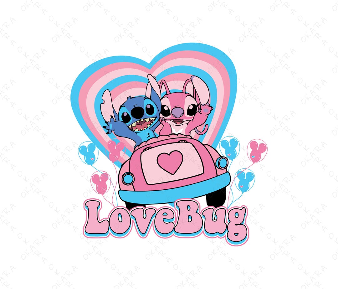 Stitch Png, Love Bug Png, Stitch Svg, Love Bug Svg, Gift for Kids ...
