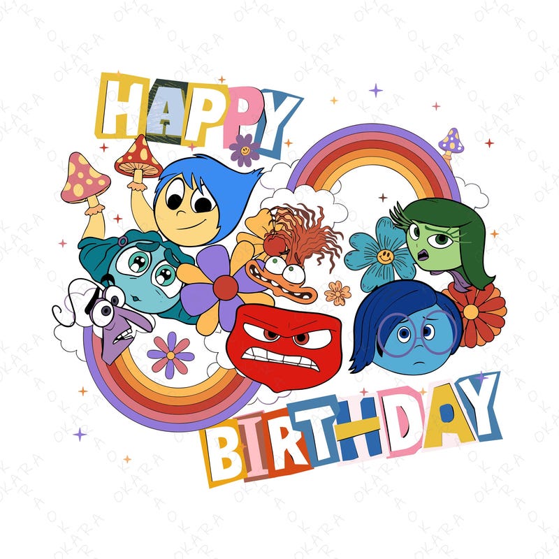 Inside Out Birthday - Etsy