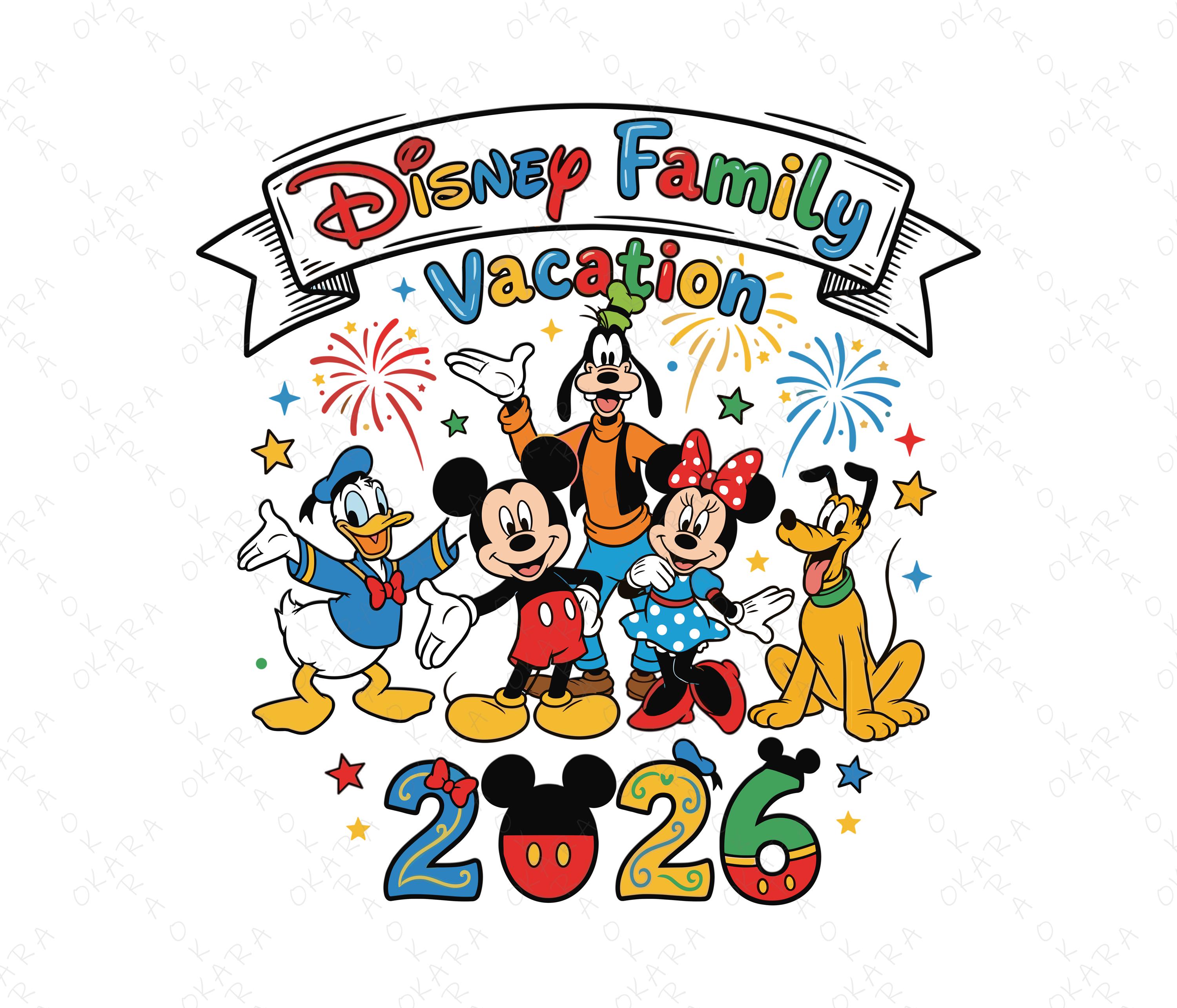 Disney Family Vacation 2026 SVG PNG | Magical Kingdom Trip Shirt Design ...