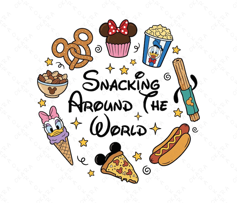 Snacking Around the World SVG - Epcot Food Festival Png - Mickey ...