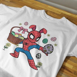 Spiderman Easter SVG Bundle | Spider Hero Bunny PNG | Boys Easter Shirt ...