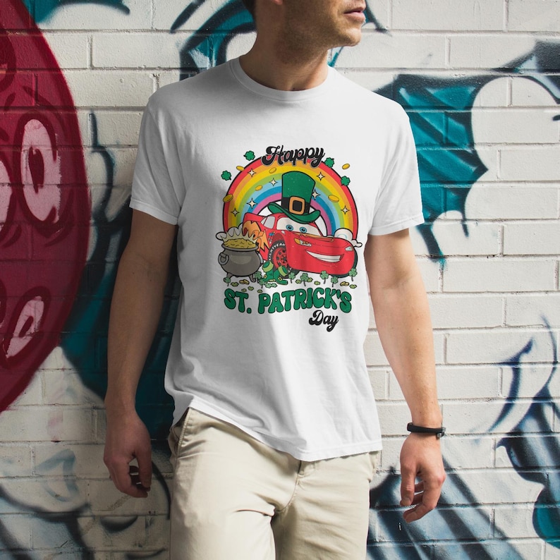 Lightning Mcqueen St Patricks Day PNG, Race Car SVG, Boys St Paddys ...