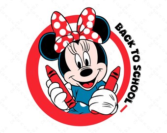 Back to School Minnie - Etsy