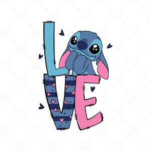 Love Stitch Design, Stitch Svg, Stitch Png, Love Stitch Svg, Gift for ...