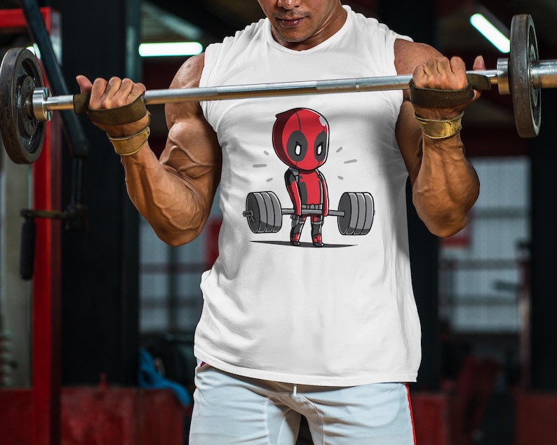 Deadpool Gym Deadlift SVG - Shirt, Mug, Tumbler Design (digital File ...