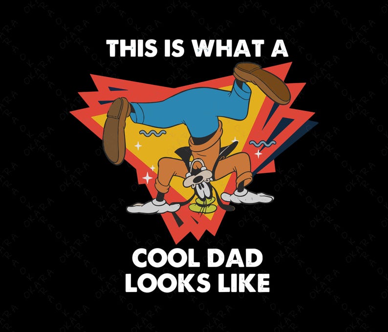 Goofy Cool Dad SVG - Retro Disney Father's Day PNG - Breakdancing Goofy ...
