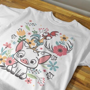 Retro Moana Hei Hei and Pua Design for Shirt - Tote Bag - Mug - Tumbler ...