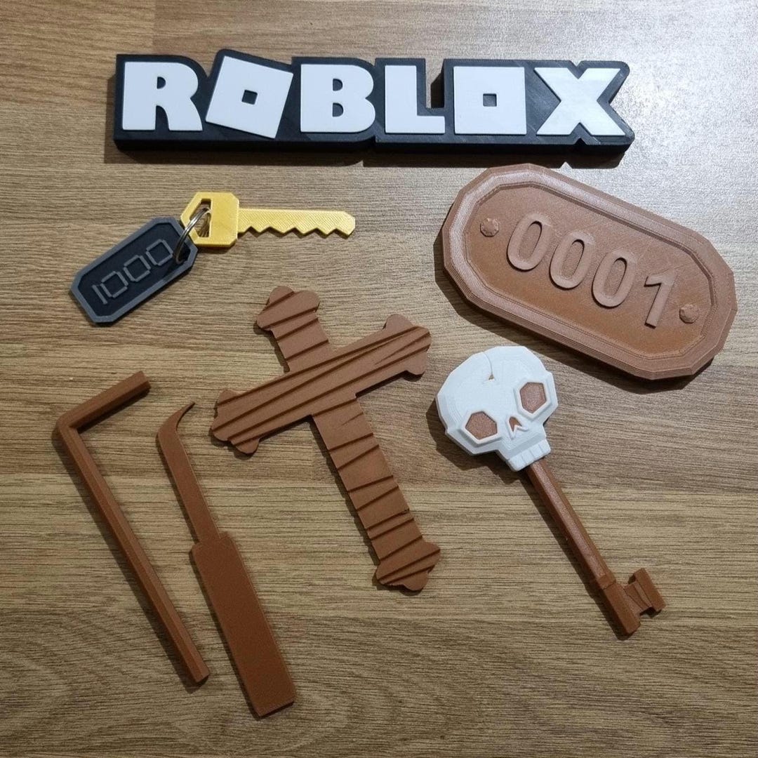 Roblox Doors Inspired Accessory Bundle Crucifix Door Number Sign ...