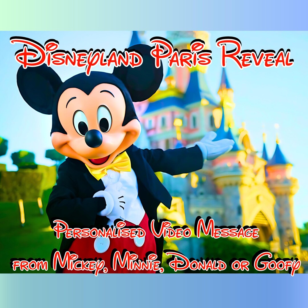 Disneyland Paris Personalised Surprise Video Message Custom Message ...