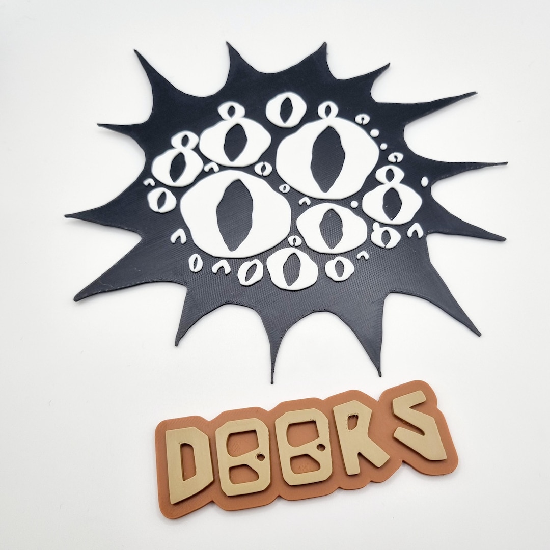 Roblox Doors Inspired Eyes Entity Monster. 3D Wall Art Roblox Gamer ...