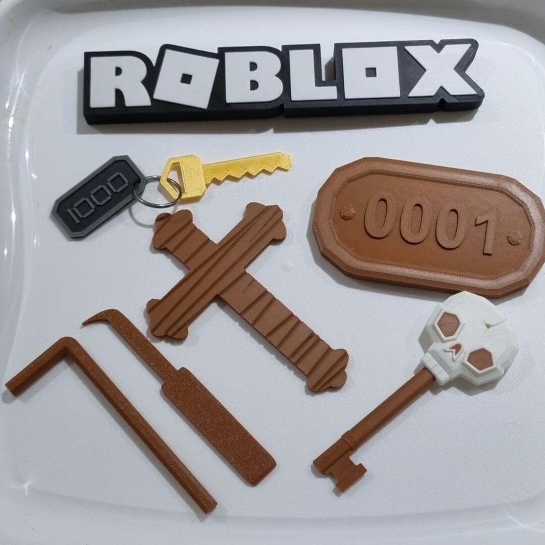 Roblox Doors Inspired Accessory Bundle Crucifix Door Number Sign ...