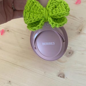 Crochet Bow Headphone Accessory: Coquette Gaming Headset Decor - Set of ...