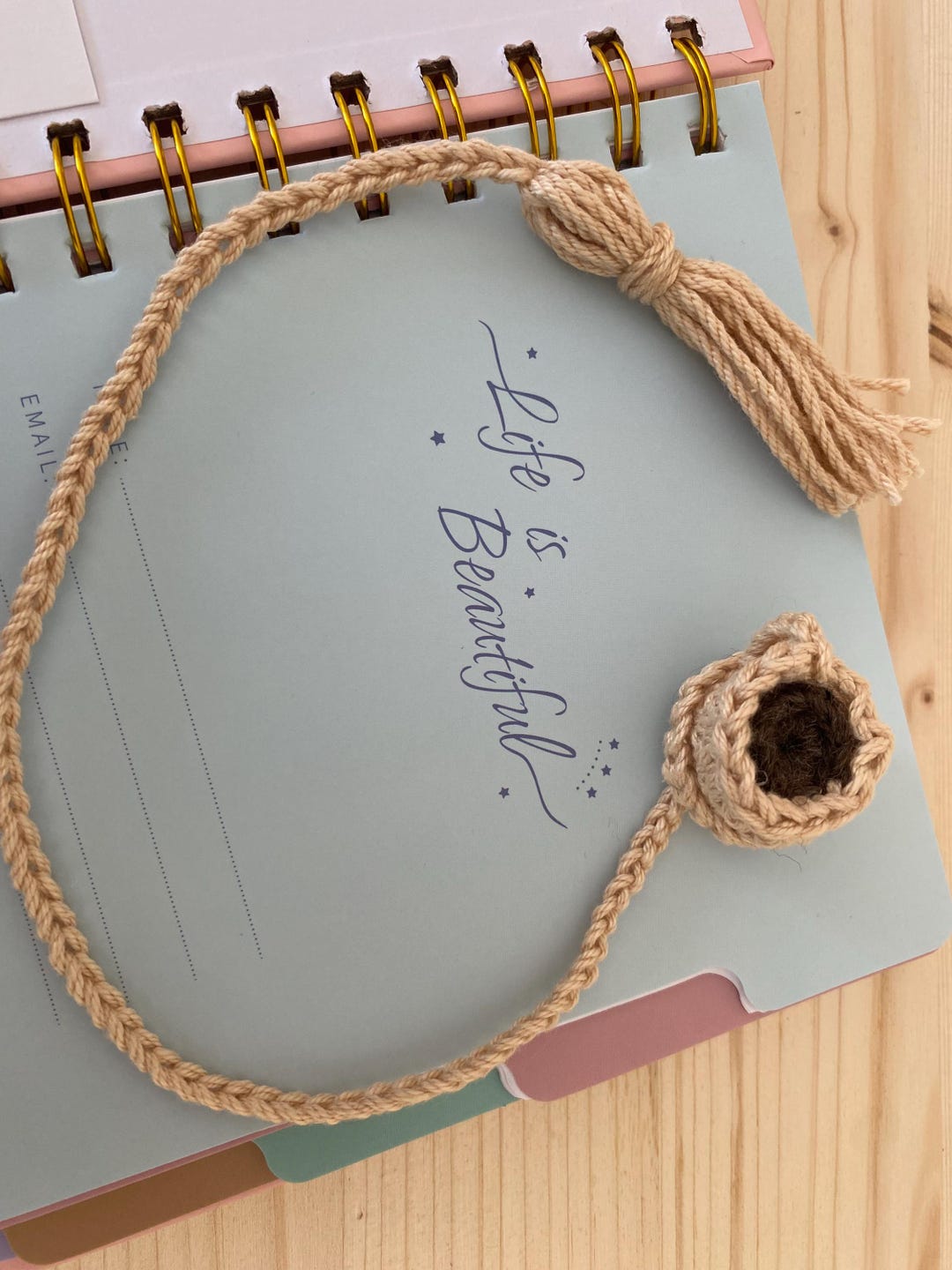 Coffee Cup Bookmark, Crochet Coffee Bookmark With Tassle, Great Gift ...