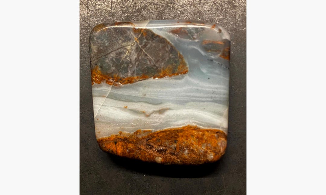 Ocean Picture Stone Specimen Slab, Polished Both Sides, Lovely Rock and ...