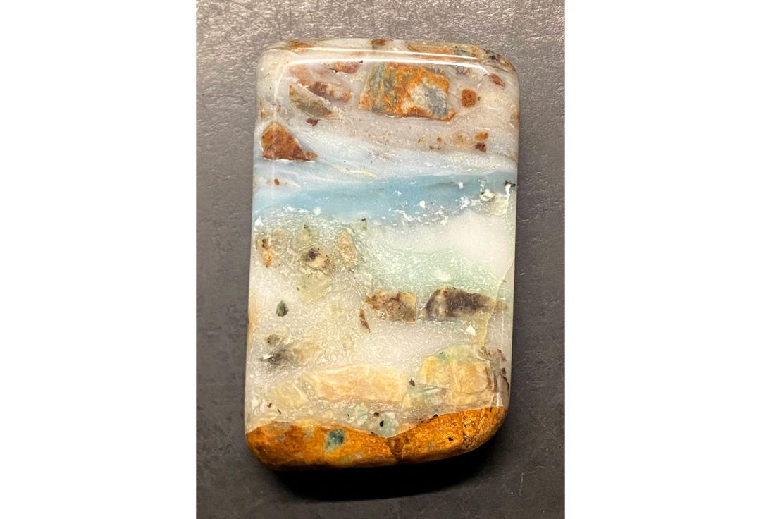 Ocean Picture Stone Specimen Slab, Polished Both Sides, Lovely Rock and ...