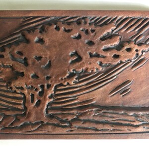 Windswept Tree Tile Set, 4 X 13 X 1/2 Arts & Crafts Style, Matte ...