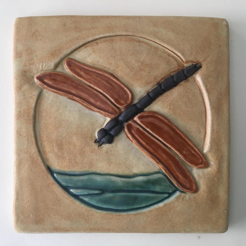 Dragonfly Tile - Etsy