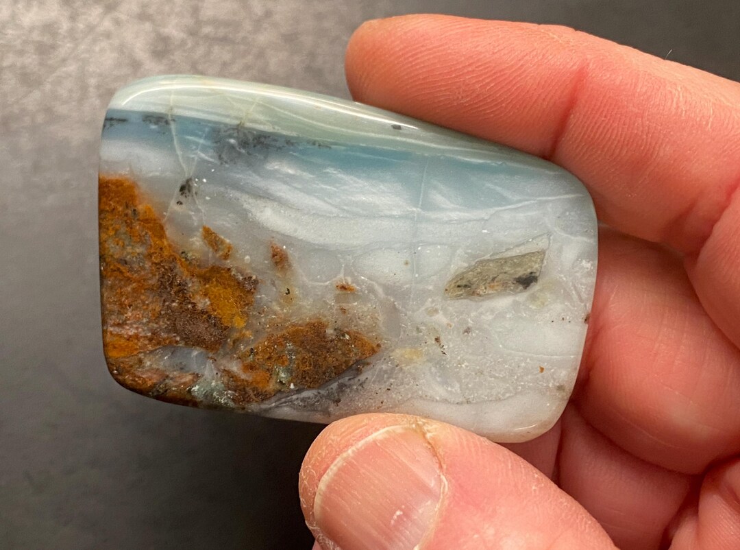 Ocean Picture Stone Specimen Slab, Polished Both Sides, Lovely Rock and ...