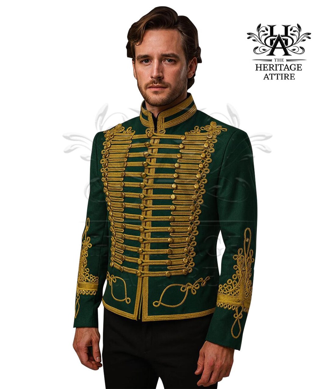 Napoleon Hussars Jacket Army Vintage Military Uniform Tunic Jacket by ...