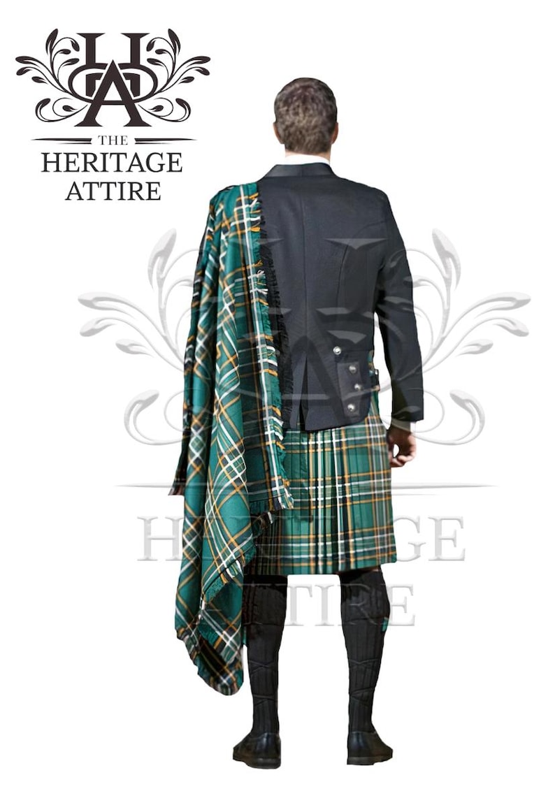 21 Pcs | Irish Brian Boru Jacket, Vest and KILT OUTFIT Ultimate Set ...