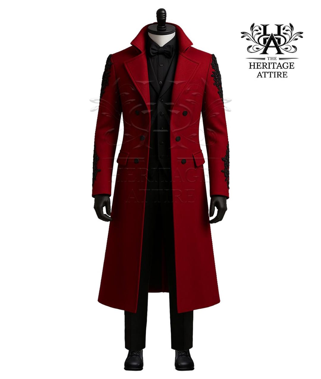 Men's Steampunk Colonial Tailcoat | Gothic Handmade Brocade Coat ...