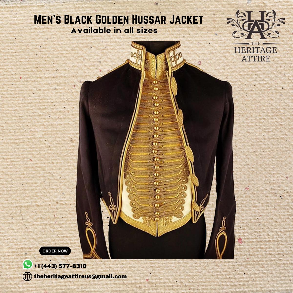 Napoleon Hussars Jacket Army Vintage Military Uniform Tunic Jacket by ...