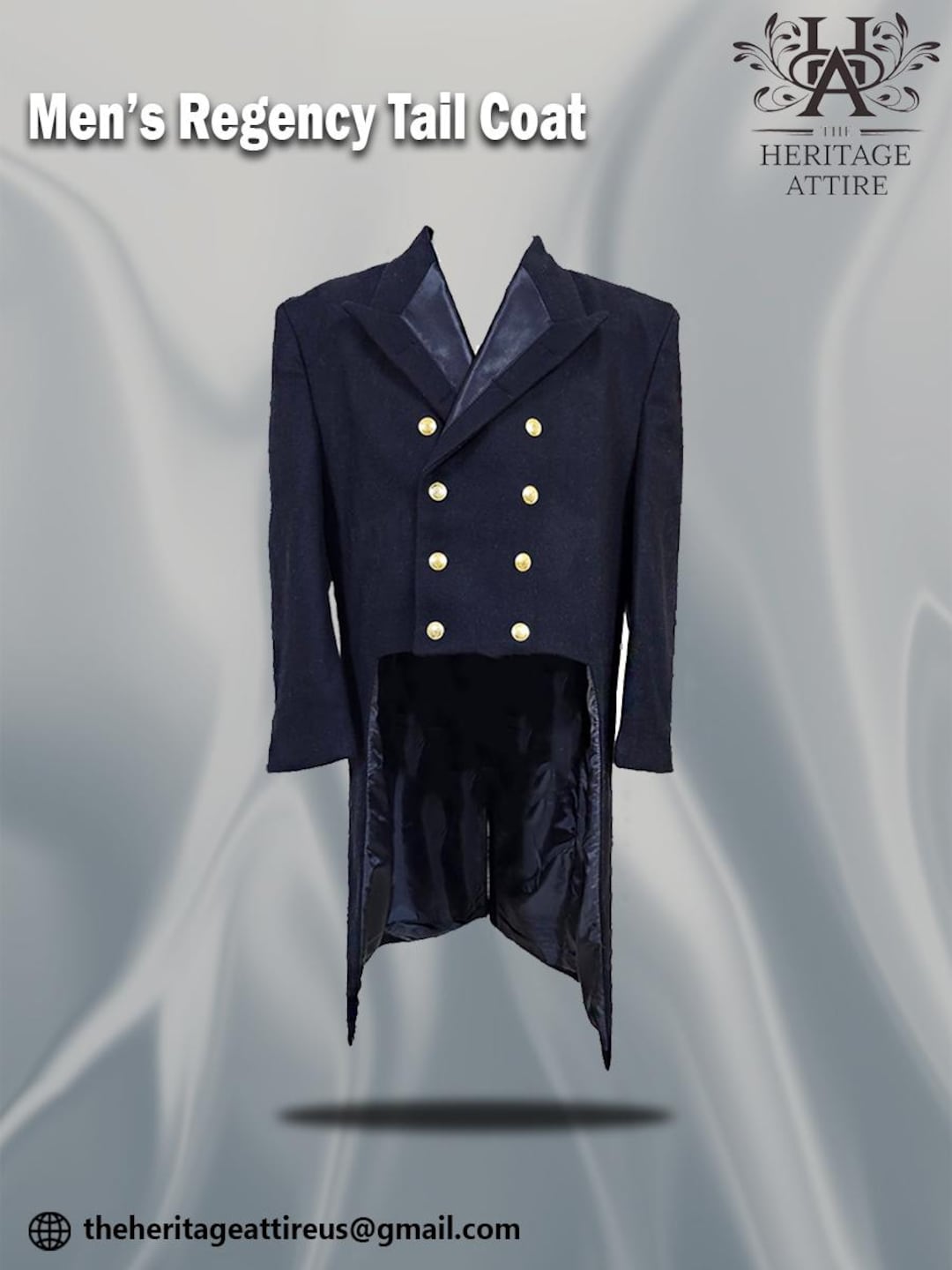 Men's Custom Made REGENCY TAILCOAT | Victorian Vintage Tailcoat | British Regency Fashion Jacket ...