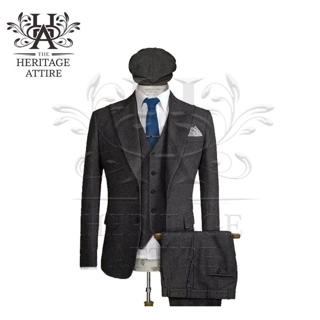 Thomas Shelby 3-piece Suit - Classic Peaky Blinders Style Tweed ...