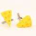 Cheese Wedge CUFFLINKS - Cheesehead Jewelry - Wedding Groom Gift - Tie ...