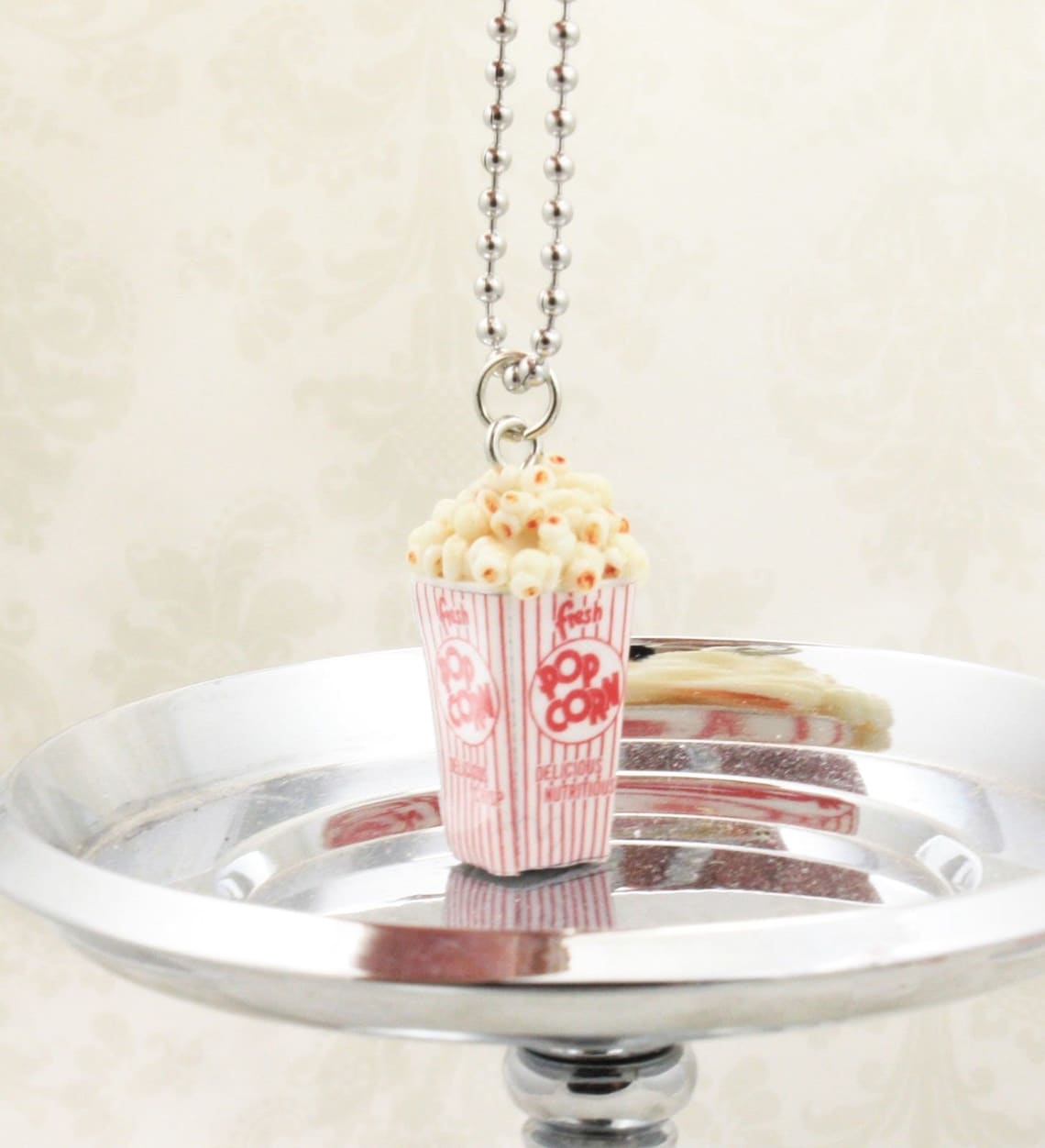 Movie Theater Popcorn Necklace Rainbow or Buttered | Etsy