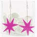 Jem and the Holograms Jem Star Dangle Earrings (pink or Red) Cosplay ...