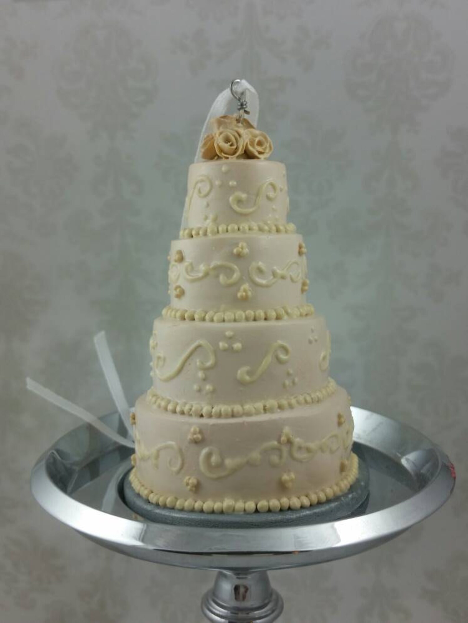 Wedding Cake Mini Replica Custom Ornament - Replica Cake - Wedding Gift ...