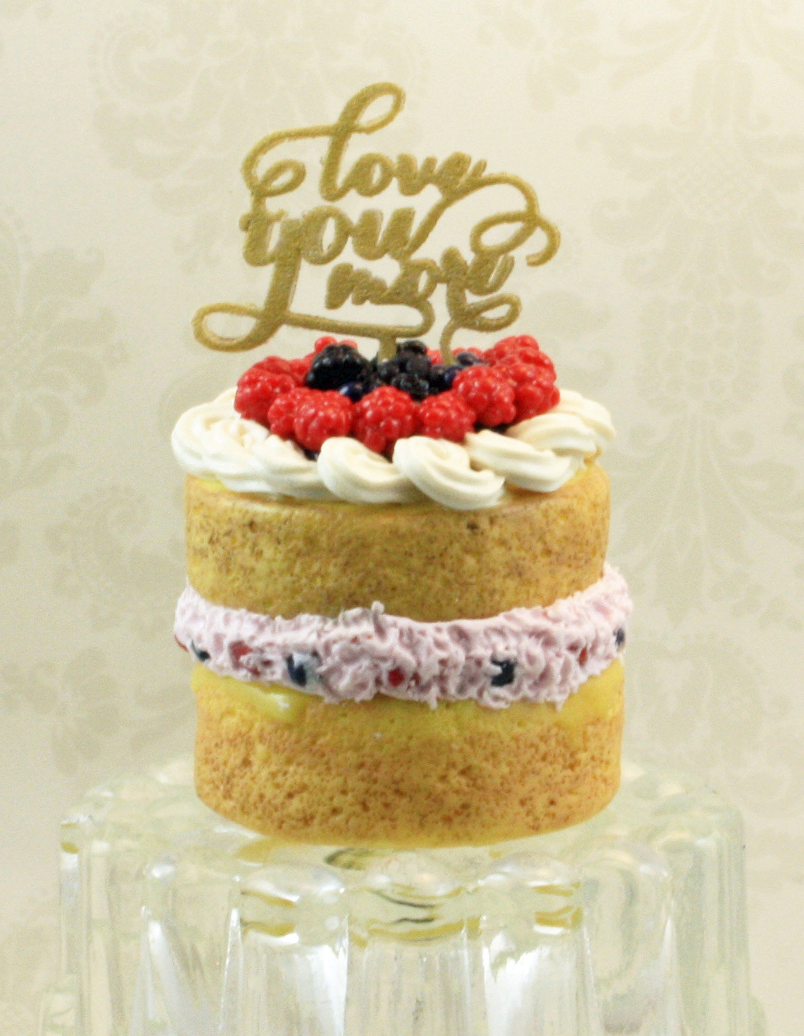 Wedding Cake Mini Replica Custom Ornament - Replica Cake - Wedding Gift ...