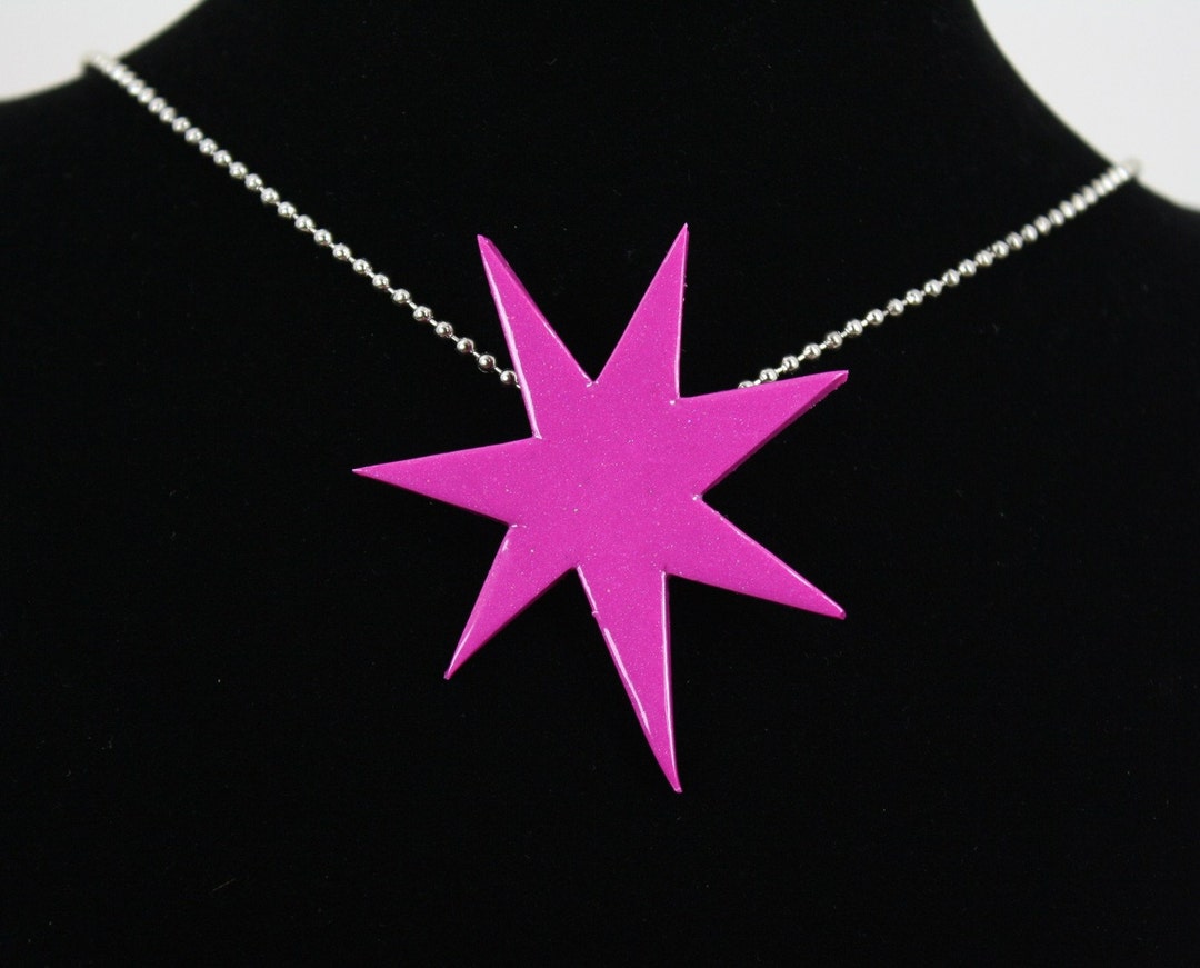 Jem and the Holograms Jem Star 2" Necklace - Cosplay Prop - 80's ...