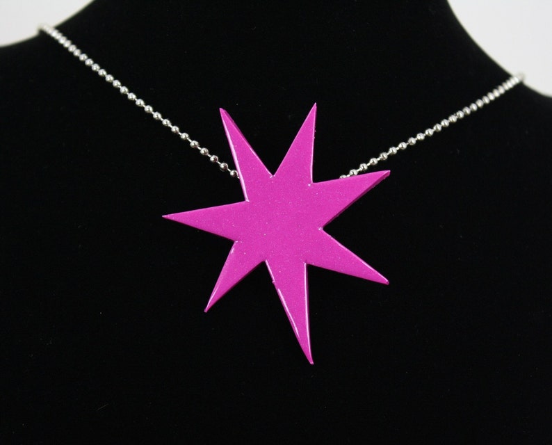 Jem and the Holograms Jem Star 2" Necklace - Cosplay Prop - 80's ...