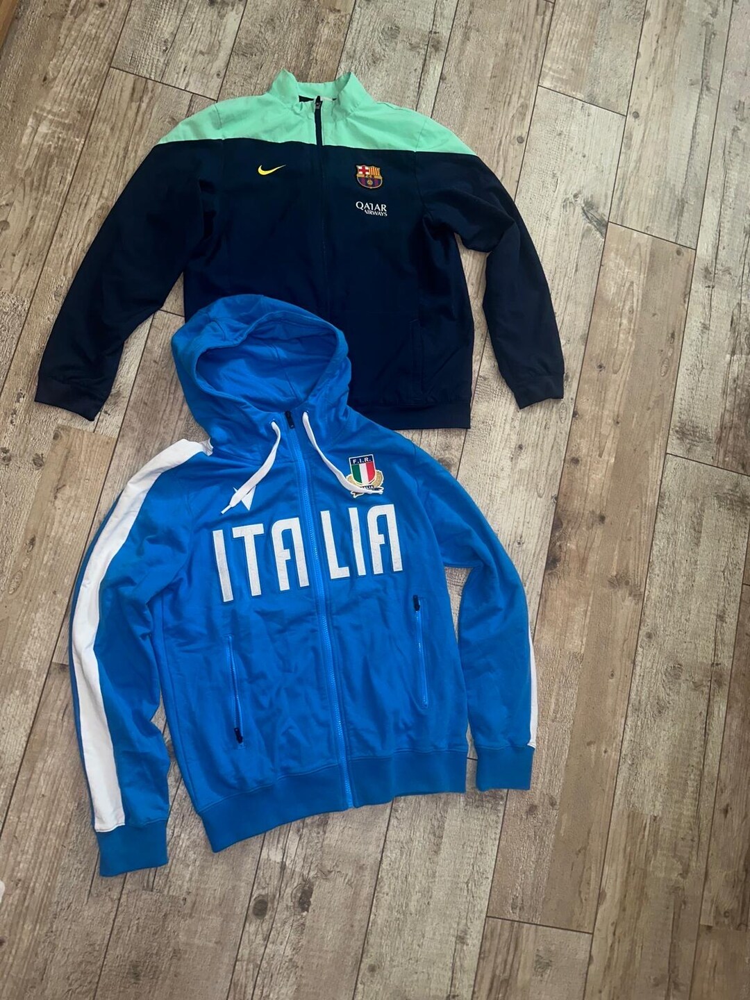 Vintage Italy and Fc Barcelona Tracksuit Jackets Rare Collectibles - Etsy