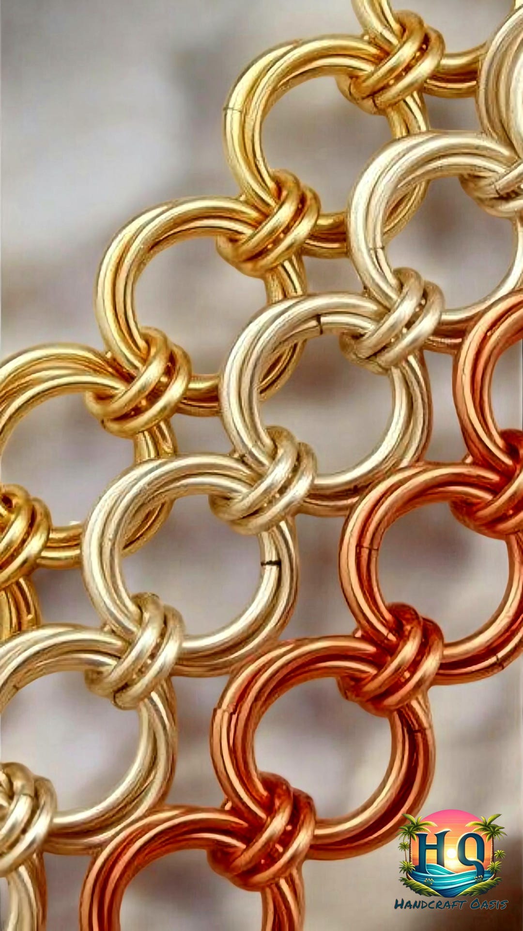 Jewelry Making Tutorial: Wreath Chainmail Weave, DIY Project, Metal ...