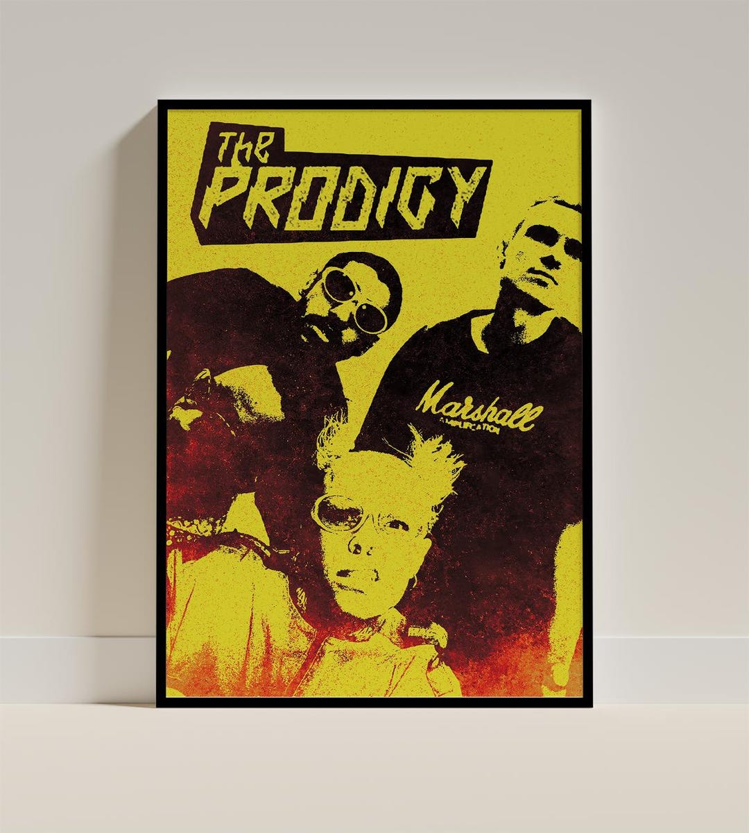 The Prodigy Digital Poster Big Beat Wall Art Print Rave Electronic ...