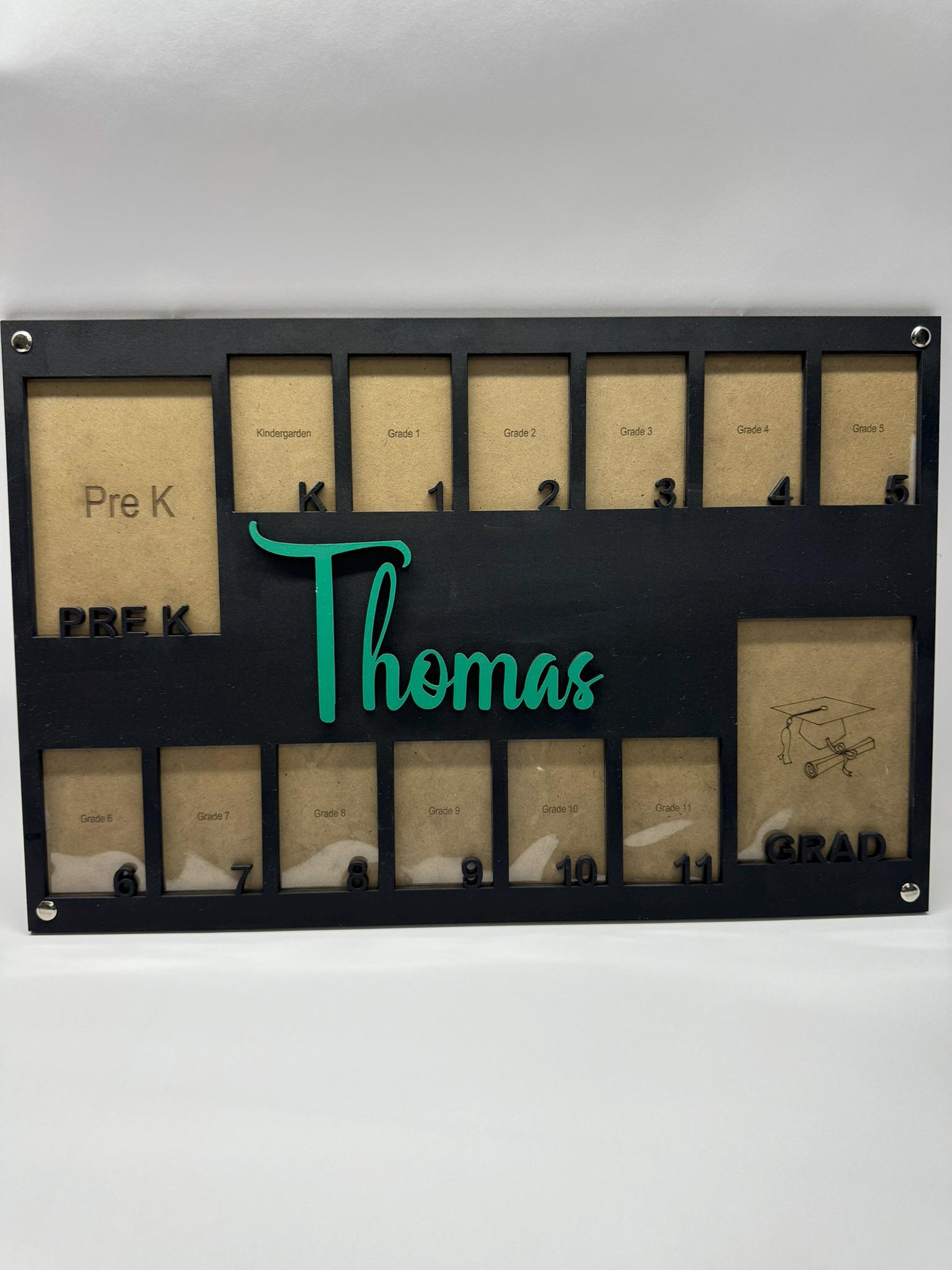 School Memories Keepsake Photo Frame - Prek-12 School Photo Frame With ...